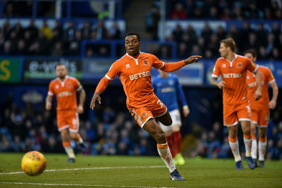 Blackpool Defender Marc Bola 27 Clears Editorial Stock Photo - Stock ...