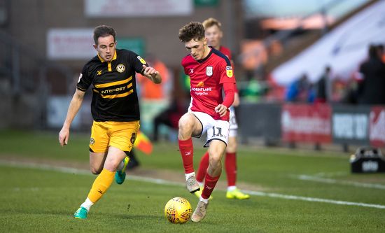 Callum Ainley Crewe Alexandra Action Against Editorial Stock Photo ...