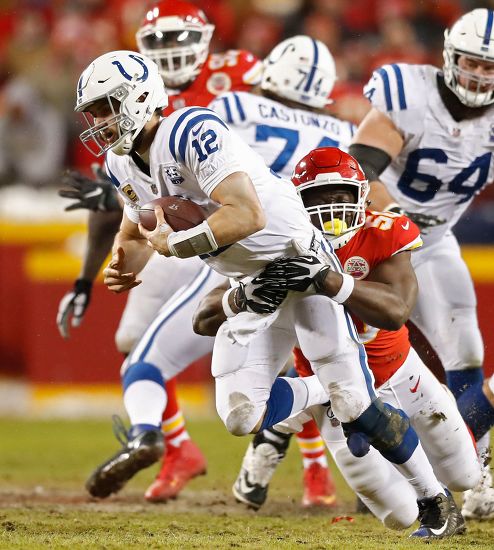 Indianapolis Colts Quarterback Andrew Luck L Editorial Stock Photo ...