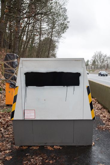 Vandalized Speed Camera Near Martignas France Editorial Stock Photo ...