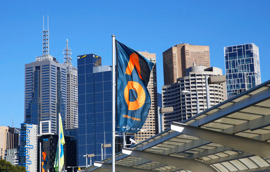 Australian Open Flag Seen Amid Melbourne Editorial Stock Photo - Stock ...