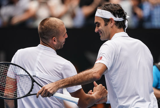 Roger Federer Celebrating Victory After His Editorial Stock Photo ...