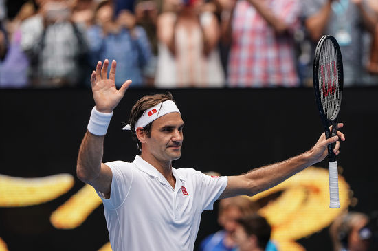 Roger Federer Celebrating Victory After His Editorial Stock Photo ...