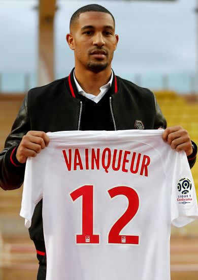 Monacos New Player William Vainqueur Poses Editorial Stock Photo ...