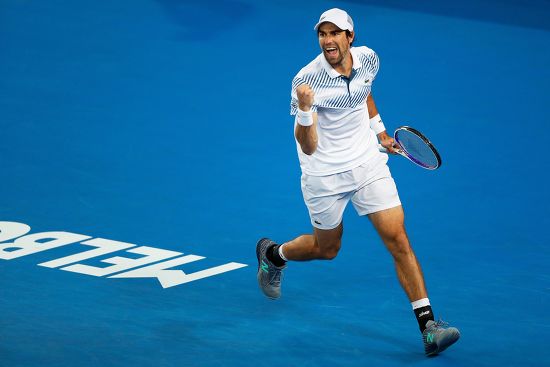 Jeremy Chardy France Reacts During His Editorial Stock Photo - Stock ...