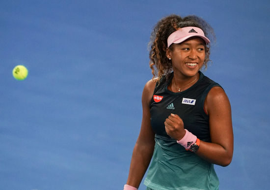 Naomi Osaka Celebrating Victory After Her Editorial Stock Photo - Stock ...
