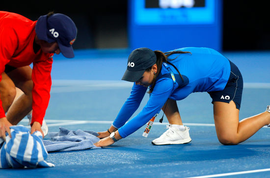 Cleaners Help Dry Court Editorial Stock Photo - Stock Image | Shutterstock