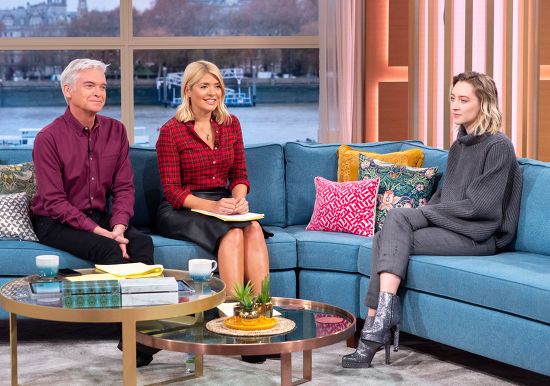 Phillip Schofield Holly Willoughby Saoirse Ronan Editorial Stock Photo ...