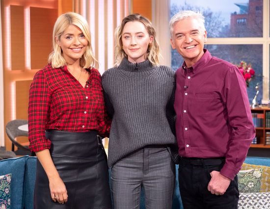 Phillip Schofield Holly Willoughby Saoirse Ronan Editorial Stock Photo ...
