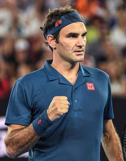 Roger Federer Celebrating Victory After His Editorial Stock Photo ...