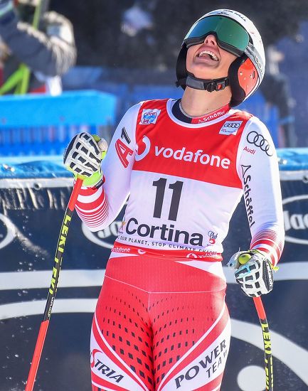 Stephanie Venier Austria Celebrates After Taking Editorial Stock Photo ...