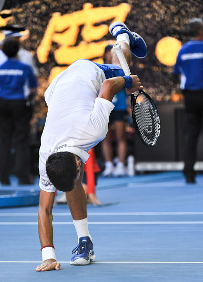 Novak Djokovic Celebrating Victory After His Editorial Stock Photo ...