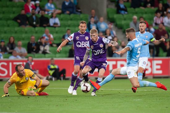 Perth Glory Forward Andy Keogh 9 Editorial Stock Photo - Stock Image ...