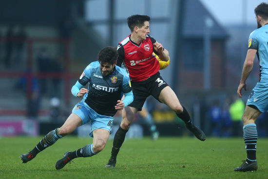 Michael Timlin Stevenage Luke Conlan Morecambe Editorial Stock Photo ...