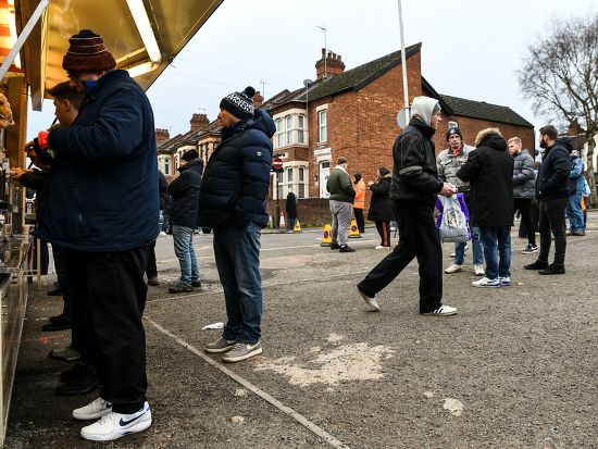 Luton Town Fans Queue Burgers Outside Editorial Stock Photo - Stock ...