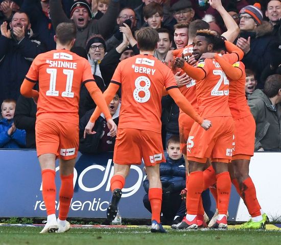 James Collins Luton Town Celebrates After Editorial Stock Photo - Stock ...