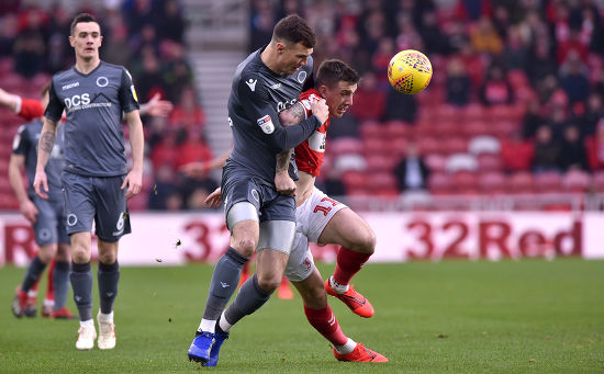 Jake Cooper Millwall Holds Back Jordan Editorial Stock Photo - Stock ...