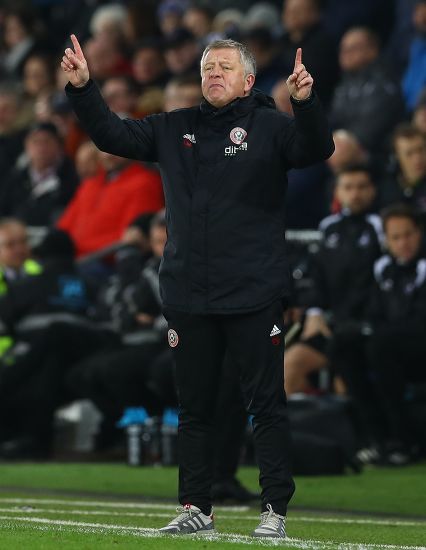 Sheffield United Manager Chris Wilder Gestures Editorial Stock Photo ...