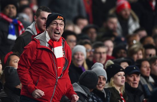 Angry Arsenal Fan Shouts Linesman Editorial Stock Photo - Stock Image ...