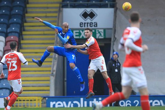 Calvin Andrew Wins Header During Efl Editorial Stock Photo - Stock ...