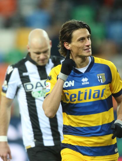 Parmas Roberto Inglese Jubilates After Scoring Editorial Stock Photo ...