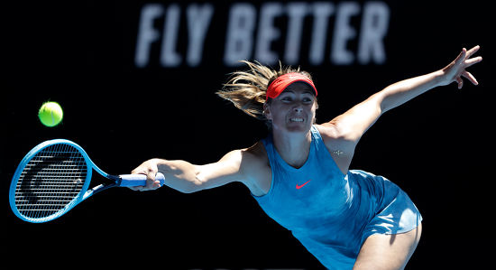 Maria Sharapova Russia Action During Her Editorial Stock Photo - Stock ...