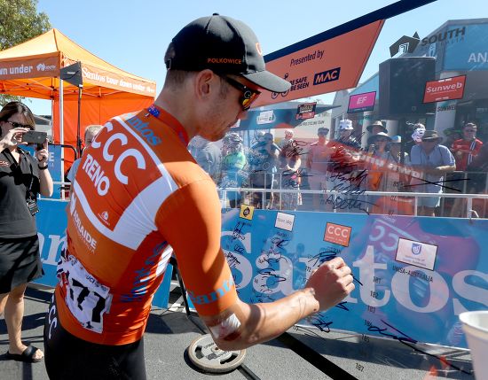 Ochre Jersey Leader Patrick Bevan Gets Editorial Stock Photo - Stock ...