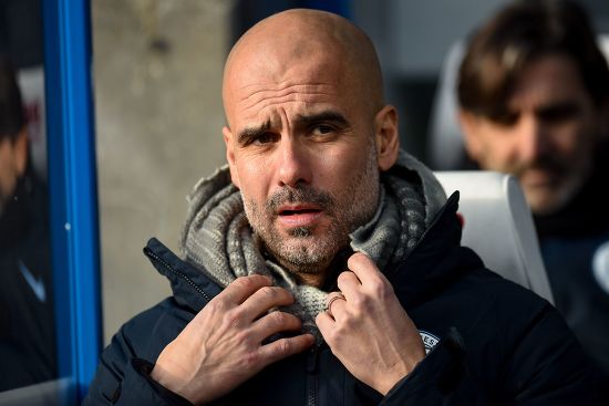 Pep Guardiola Dug Out Before Kick Editorial Stock Photo - Stock Image ...