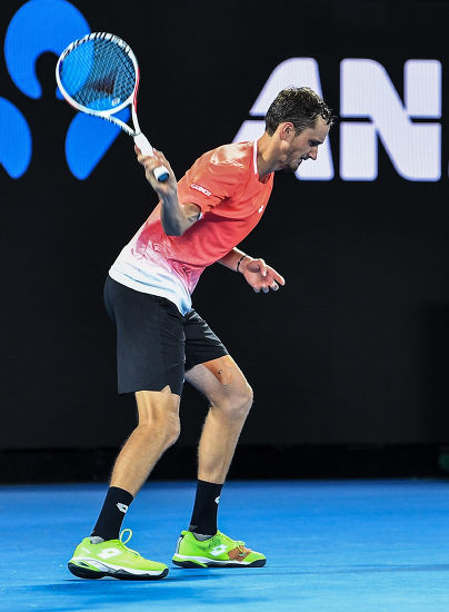 Daniil Medvedev Throws His Racket During Editorial Stock Photo - Stock ...