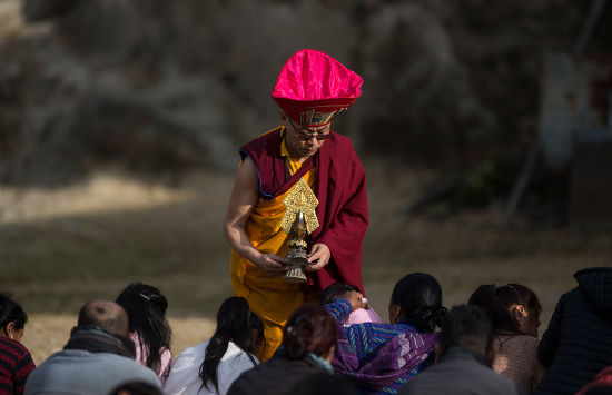 Buddhist Rinpoche Along Tibetan Buddhist Teacher Editorial Stock Photo ...