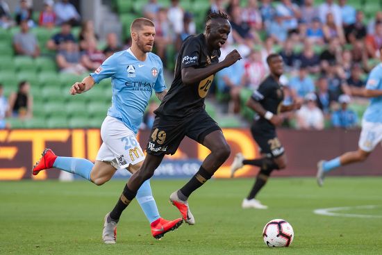 Western Sydney Wanderers Forward Abraham Majok Editorial Stock Photo ...