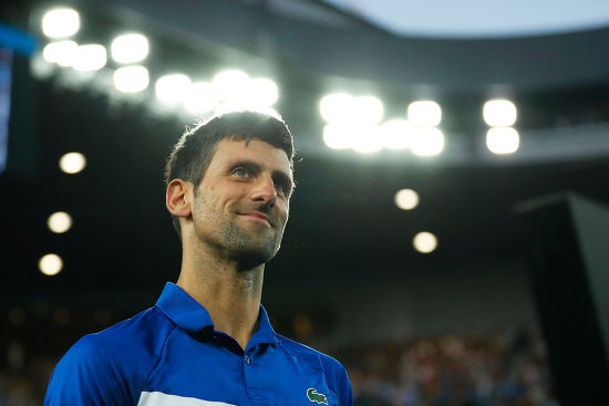 Novak Djokovic Serbia Smiles After Winning Editorial Stock Photo ...