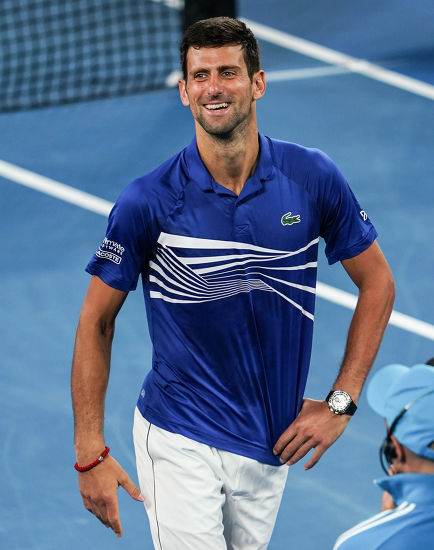 Novak Djokovic Celebrating Victory After His Editorial Stock Photo ...