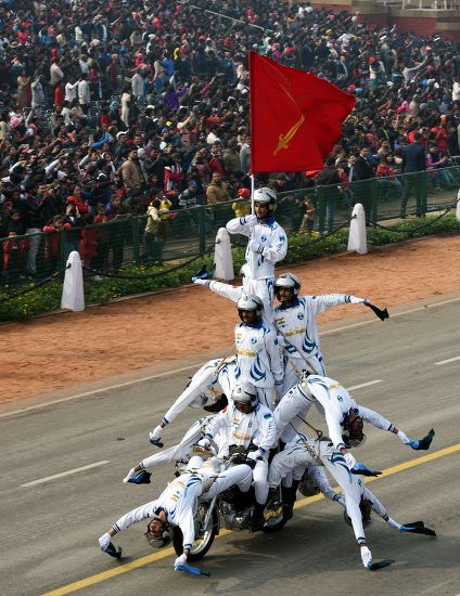 Army Dare Devils Perform Rajpath During Editorial Stock Photo - Stock ...
