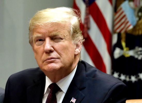 United States President Donald Trump Winks Editorial Stock Photo ...
