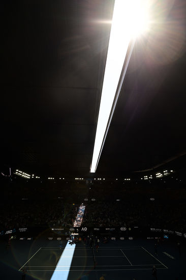 Roof On Rod Laver Arena Being Editorial Stock Photo - Stock Image ...