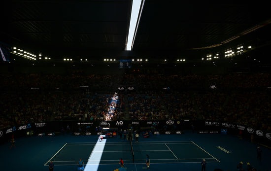 Roof On Rod Laver Arena Being Editorial Stock Photo - Stock Image ...