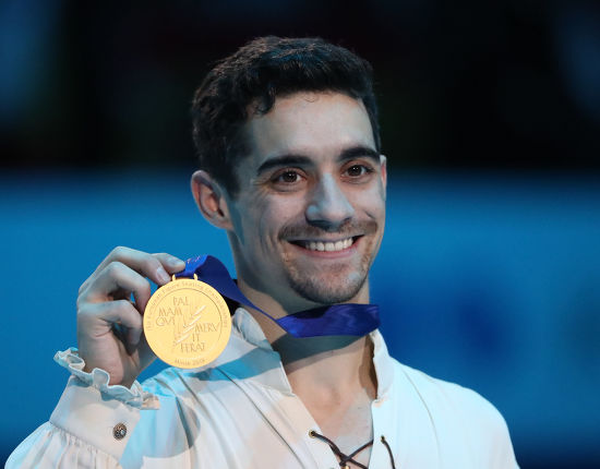 Winner Javier Fernandez Spain Celebrates During Editorial Stock Photo ...