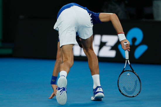 Novak Djokovic Serbia Slips During His Editorial Stock Photo - Stock ...