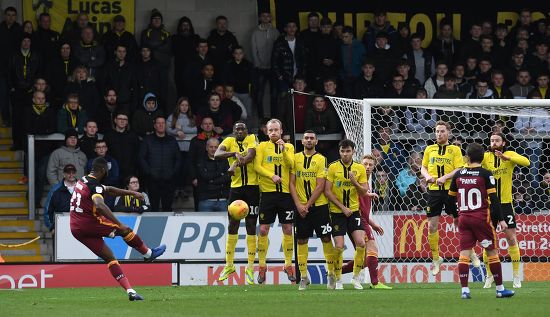 Hope Akpan Bradford City Takes Free Editorial Stock Photo - Stock Image ...