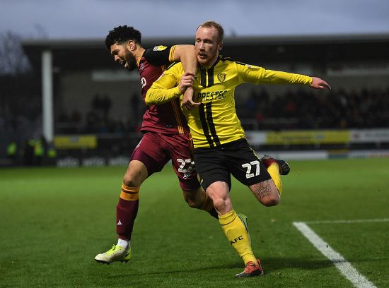 Nathaniel Knightpercival Bradford City Tussles Liam Editorial Stock ...