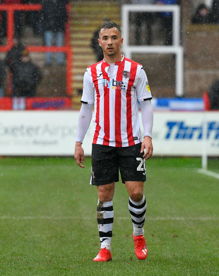 Kane Wilson 20 Exeter City During Editorial Stock Photo - Stock Image ...