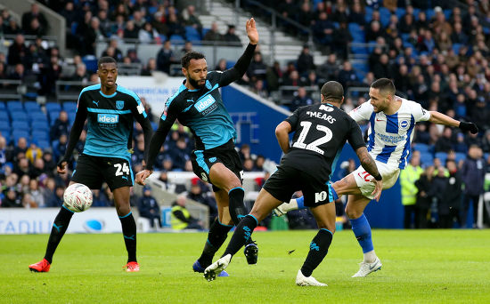 Florin Andone Brighton Shoots Through Crowd Editorial Stock Photo ...
