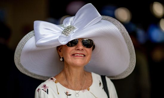 Woman Wears Large Fancy Hat Pegasus Editorial Stock Photo - Stock Image ...