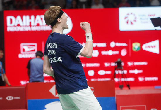 Anders Antonsen Denmark Julbilates After Defeating Editorial Stock ...