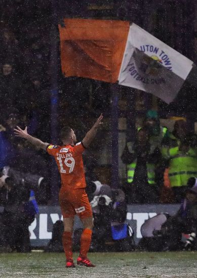 James Collins Luton Town Celebrates After Editorial Stock Photo - Stock ...