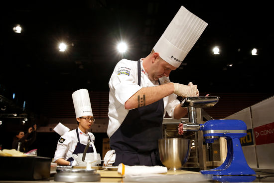 Chef Matthew Kirkley Usa Prepares Dish Editorial Stock Photo - Stock ...