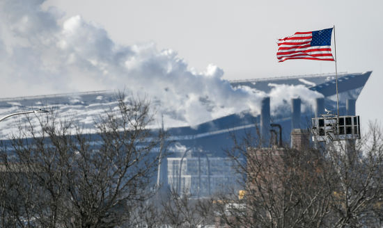 Us Flag Shows Strong Winds That Editorial Stock Photo - Stock Image ...