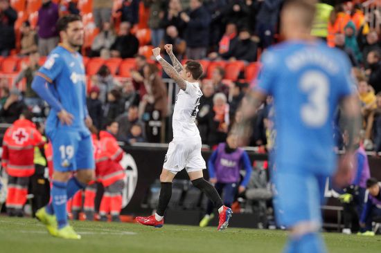 Valencia Fcs Santi Mina C Celebrates Editorial Stock Photo - Stock ...