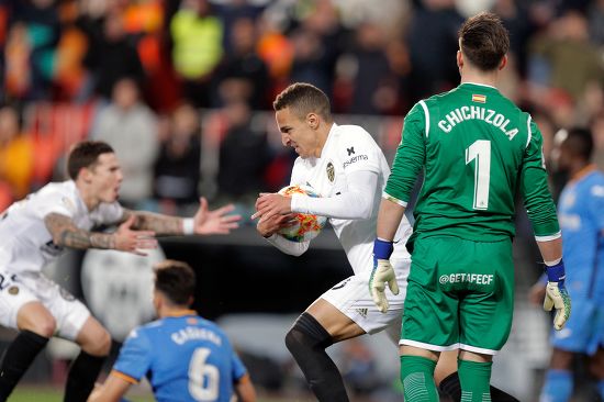 Valencia Fcs Rodrigo C Celebrates After Editorial Stock Photo - Stock ...